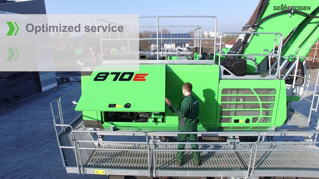SENNEBOGEN 870 E product film - port material handler - YouTube
