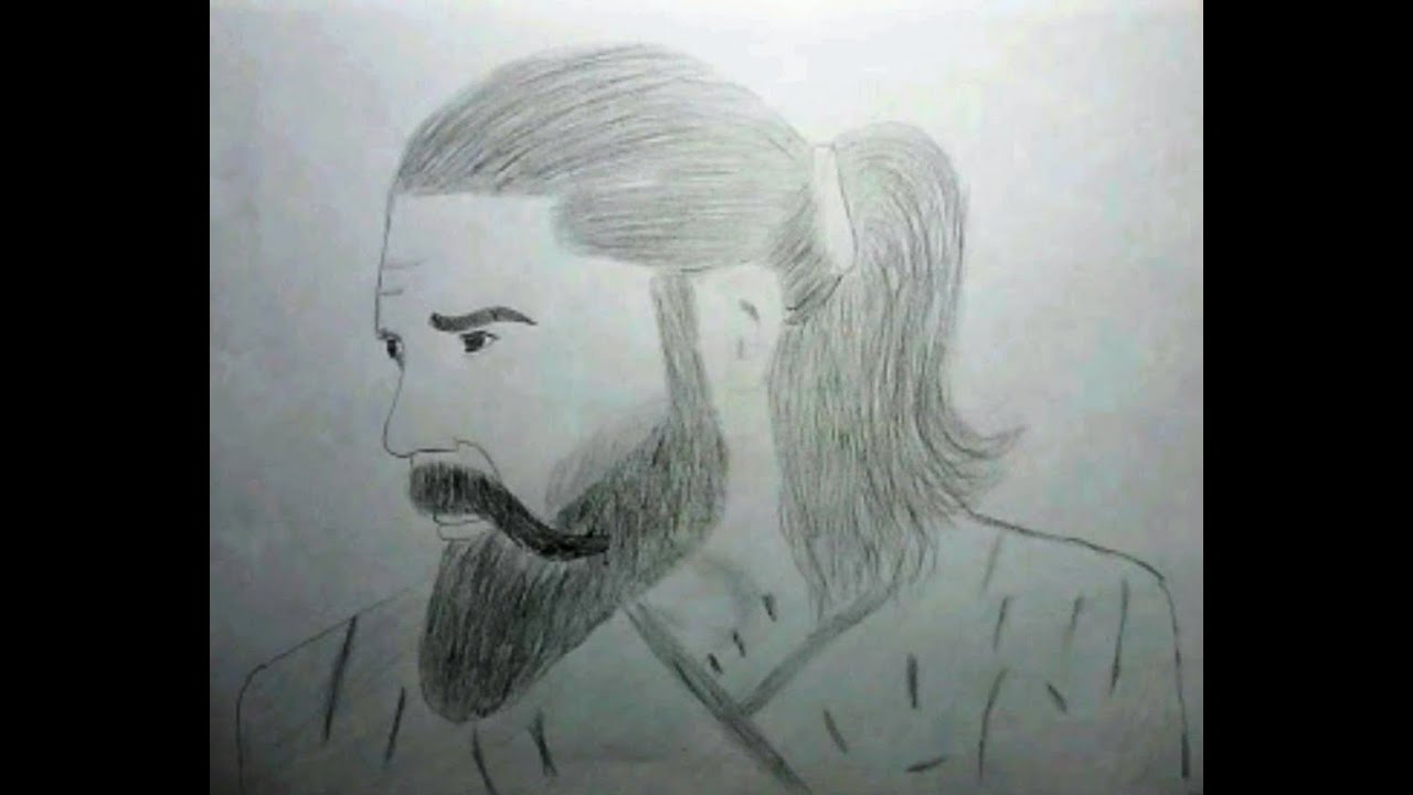 How to draw sketch of Noor Gul _ step by step _ Drawing _ Sketch _ SM ...