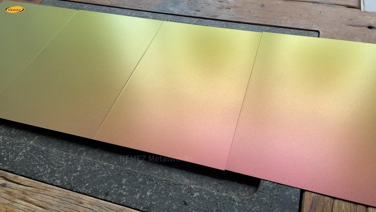 Chameleon Sample| Metal fabrication| The special finish effects by ...
