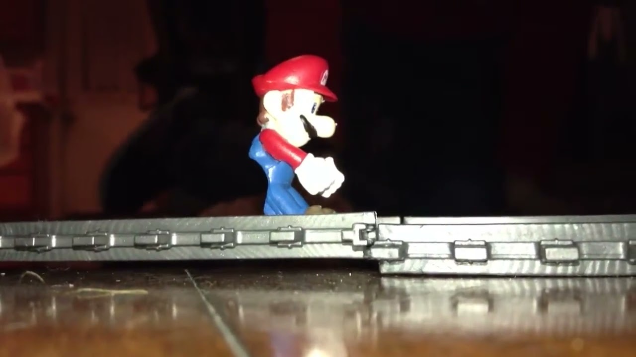 Mario hit by a train - YouTube
