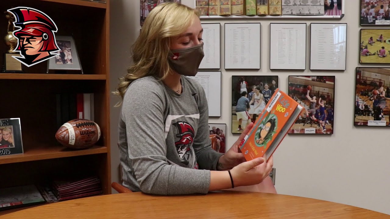 Softball - Kaylee Darnell reads "Moo, Katie Woo" - YouTube