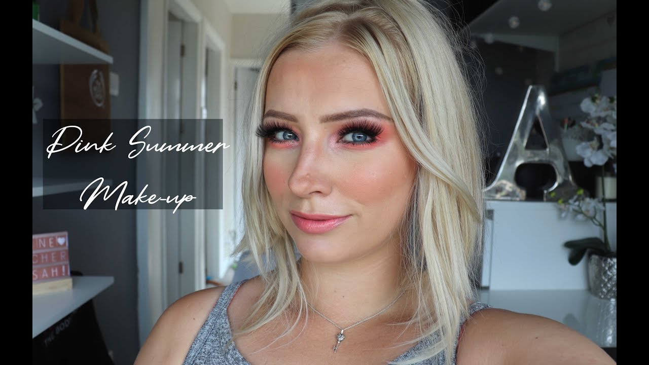 Pink Summer Make-up Look - YouTube