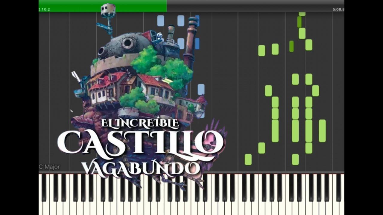 El castillo vagabundo - Howls moving castle (Piano tutorial) - YouTube