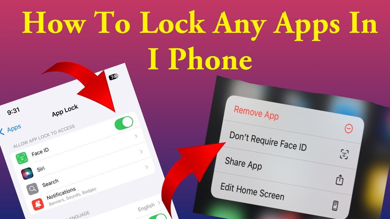 How To Lock Any Apps In I Phone | I Phone में किसी भी App पर Lock कैसे ...