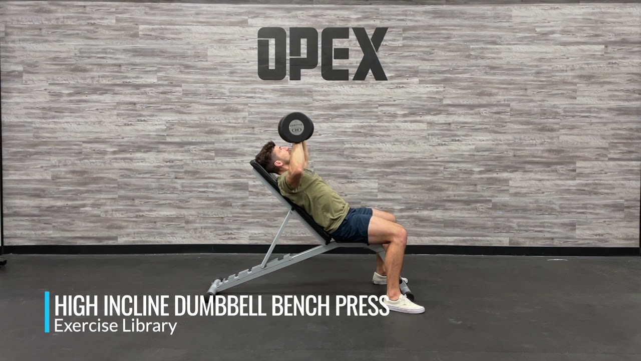 High Incline Dumbbell Bench Press - YouTube