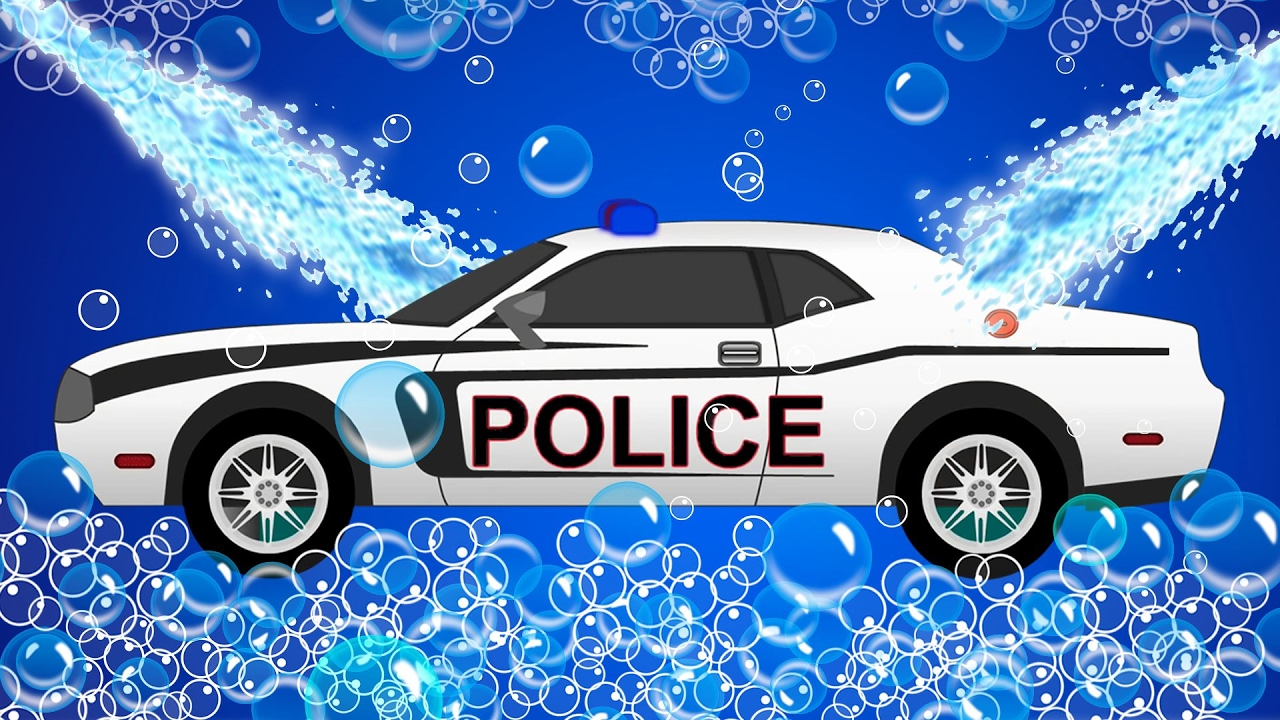 Police Cars Cartoon | Car Wash Videos for Children | Street Vehicles ...
