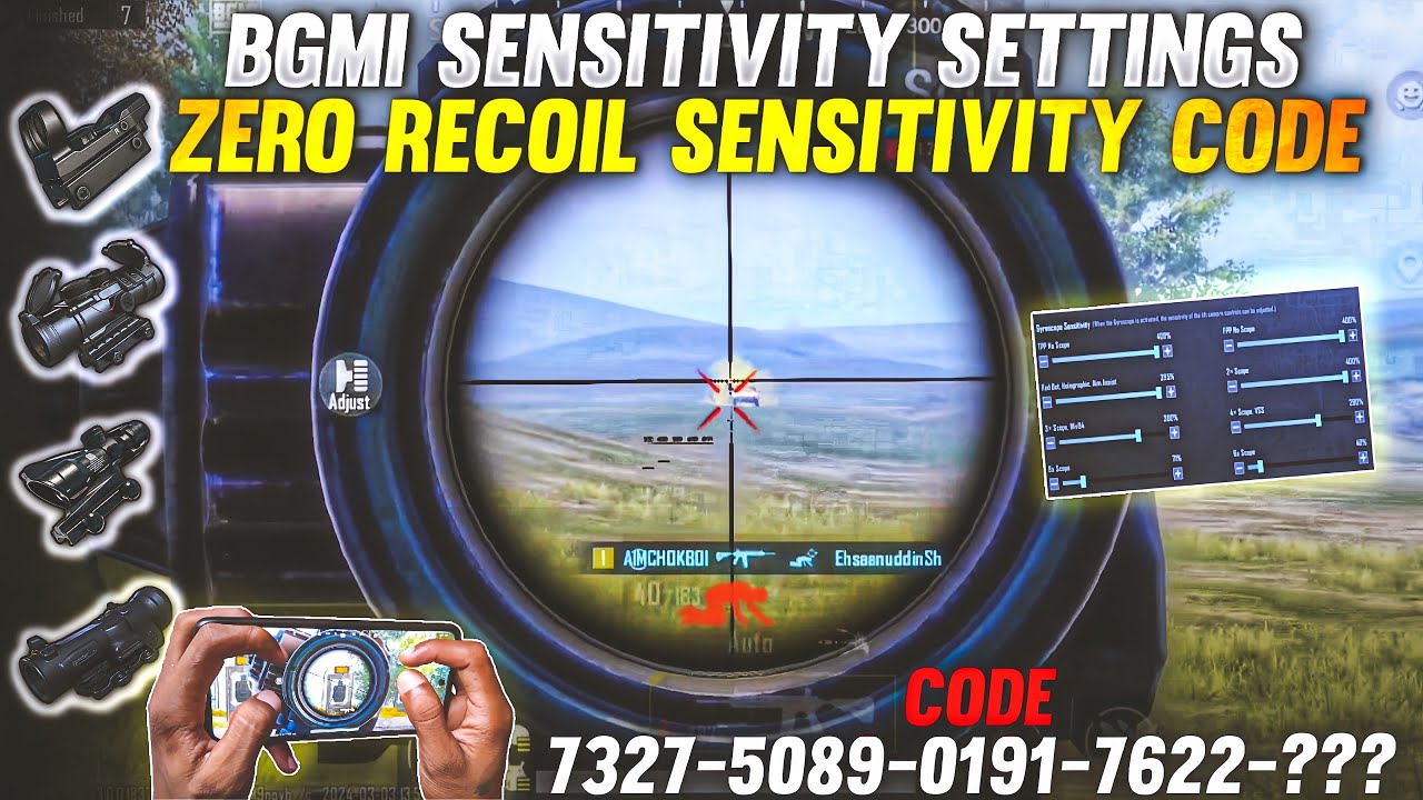 NEW UPDATE 3.0 !!🔥BEST SENSITIVITY CODE+CONTROL SETTINGS BGMI/PUBG ...