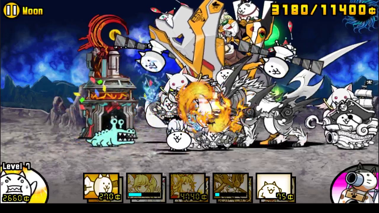 [The Battle Cats] "Into the Future" Ch.2 "Moon", "Valkyrie Cat's True ...