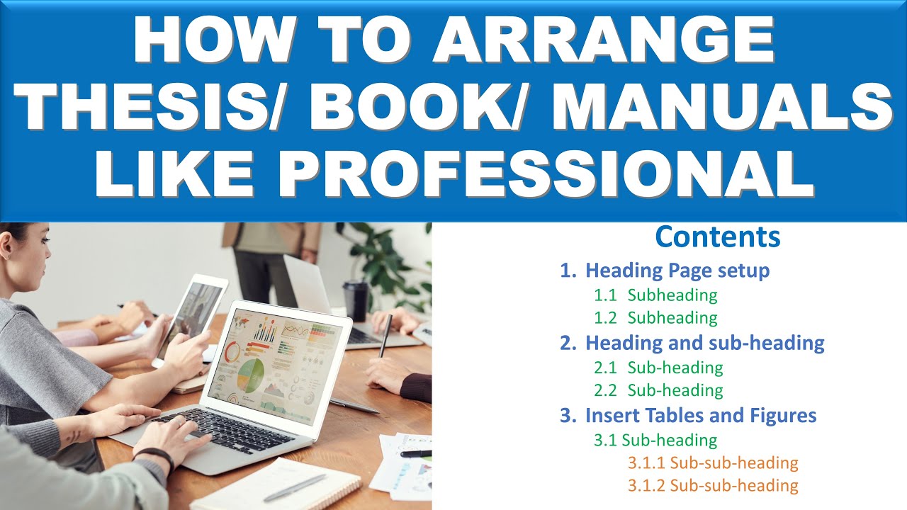 How to arrange your Thesis-Book-Manuals like Professional ## ...