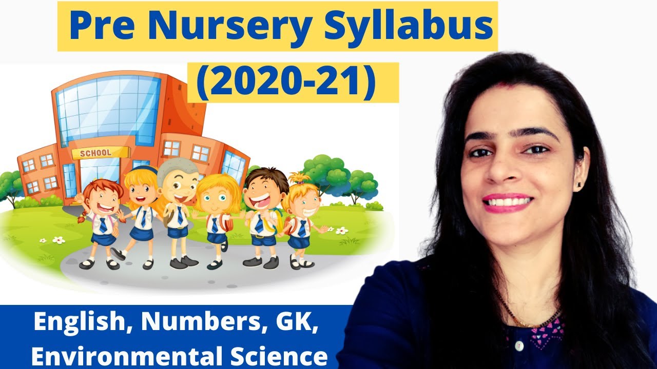 Pre Nursery Syllabus | Play Group Syllabus | Nursery Latest Syllabus ...