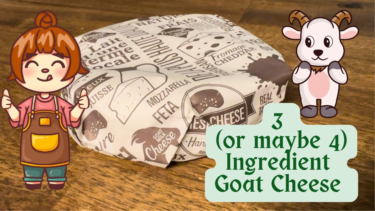 Simple and Easy 3 ingredient goat cheese from start to finish - YouTube