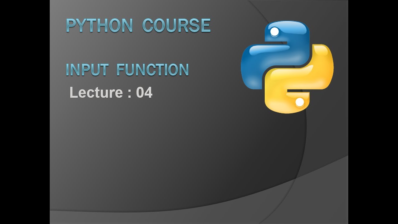input function - YouTube