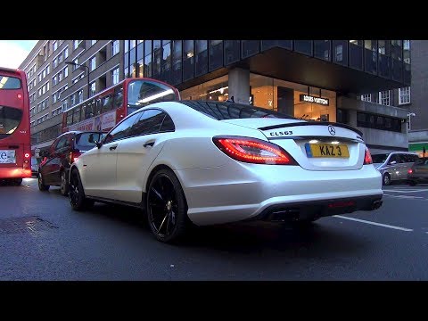 LOUD Mercedes CLS 63 AMG in London w/ VOSSEN RIMS!! Pure V8 Sounds and ...