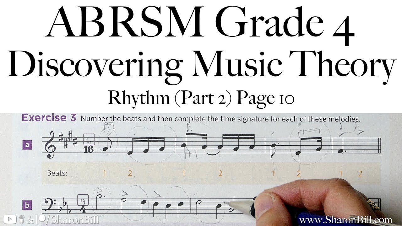 ABRSM Discovering Music Theory Grade 4 Rhythm (Part 2) Page 10 with ...