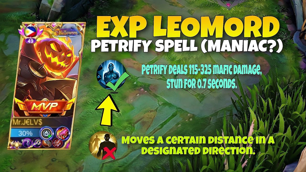 EXP LEOMORD PETRIFY SPELL!! UNSTOPPABLE, MANIAC IN RANK GAME! | TOP PH ...