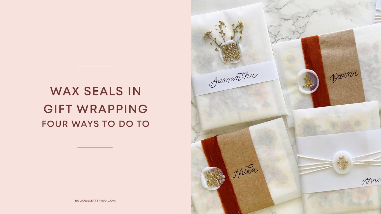 Wax Seals in Gift Wrapping - Four gorgeous ways to do to! - YouTube