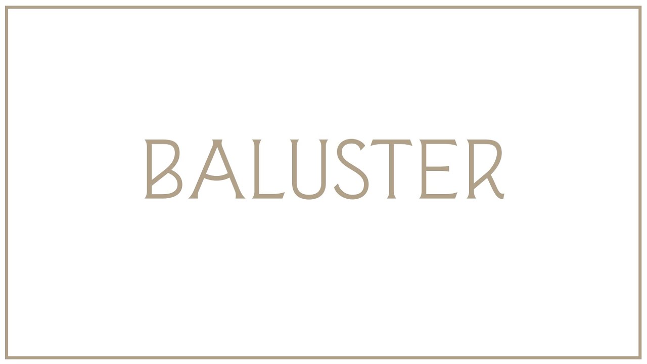 Traditional Architectural Basics : What is a Baluster? - YouTube
