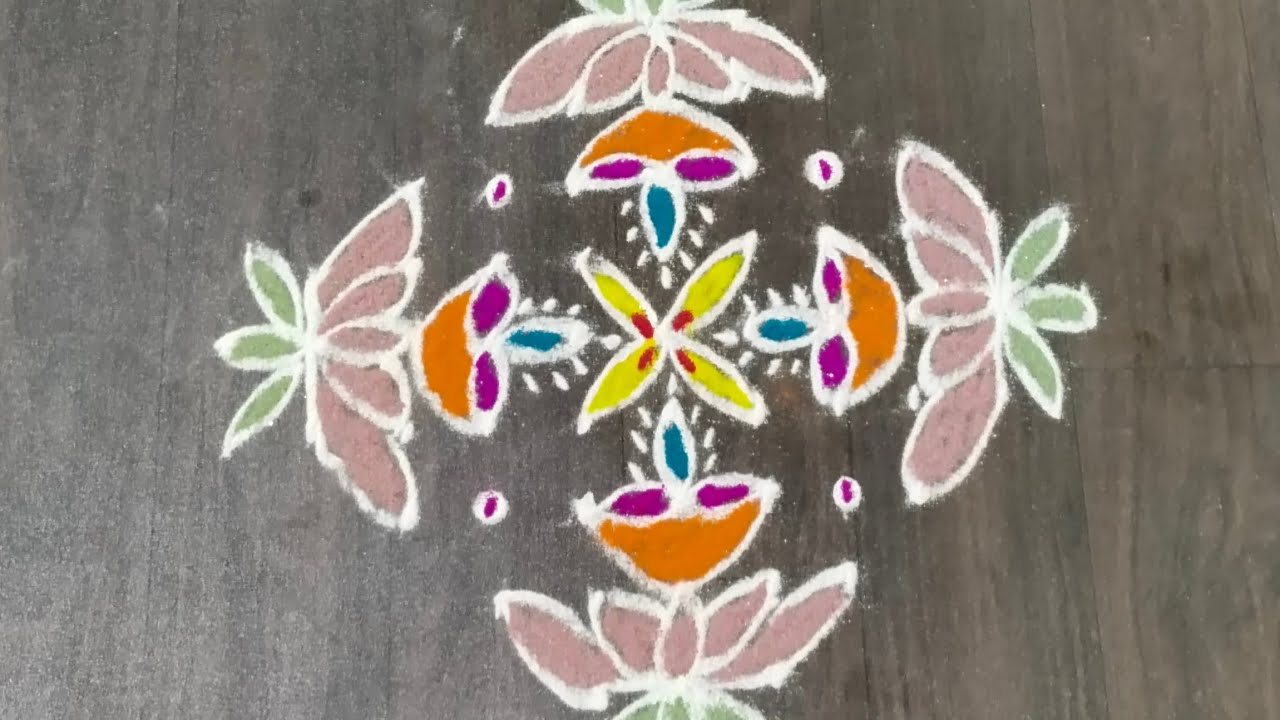 How to make beautiful rangoli (traditional Indian floral patterns ...