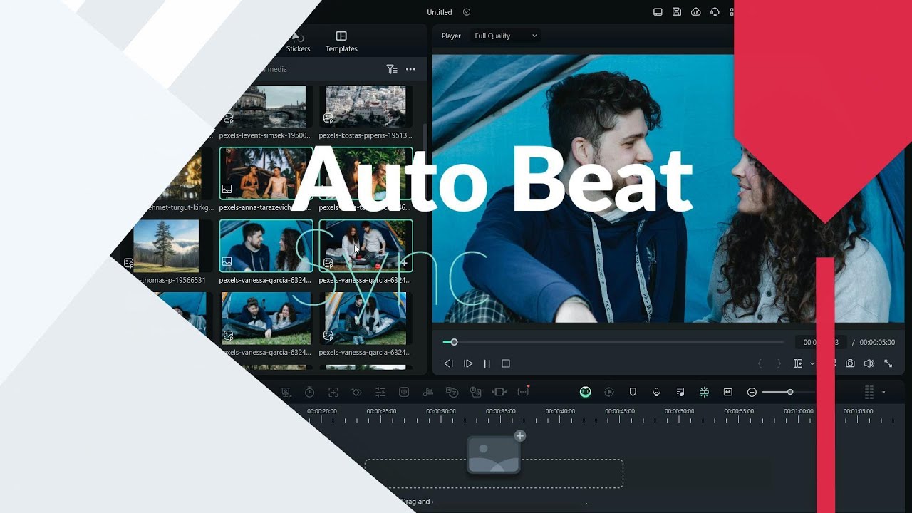 Create Beautiful Video Montage of Travel Photos with Auto Beat Sync in Filmora 13! - YouTube
