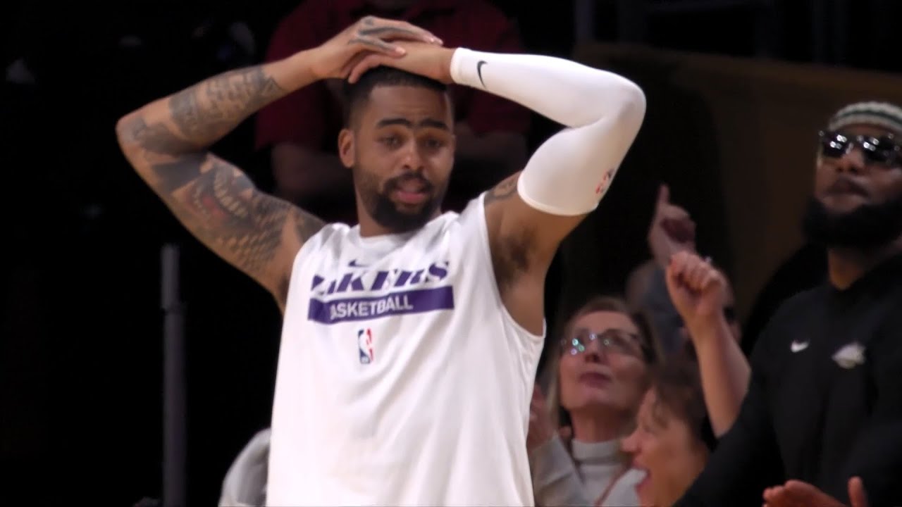 Deangelo Russell couldn't believe his eyes when Austin Reeves scored ...