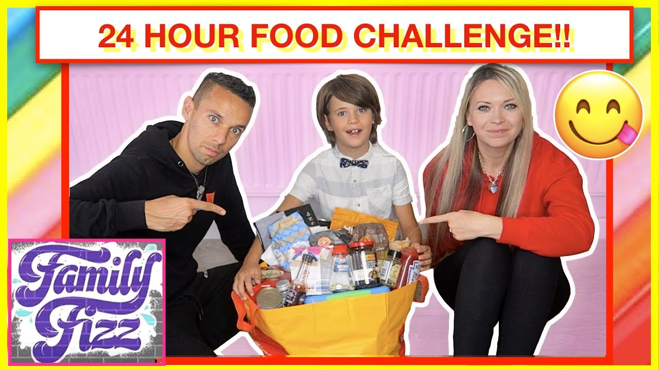 WE ONLY ATE FAMILY FIZZ FOOD FOR 24 Hours! 😋 Food challenge 🥘🍵 - YouTube