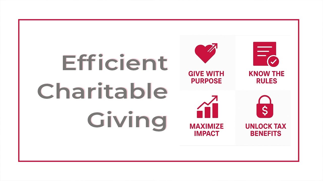 Efficient Charitable Giving Options - Tax-Savvy Ways to Donate - YouTube