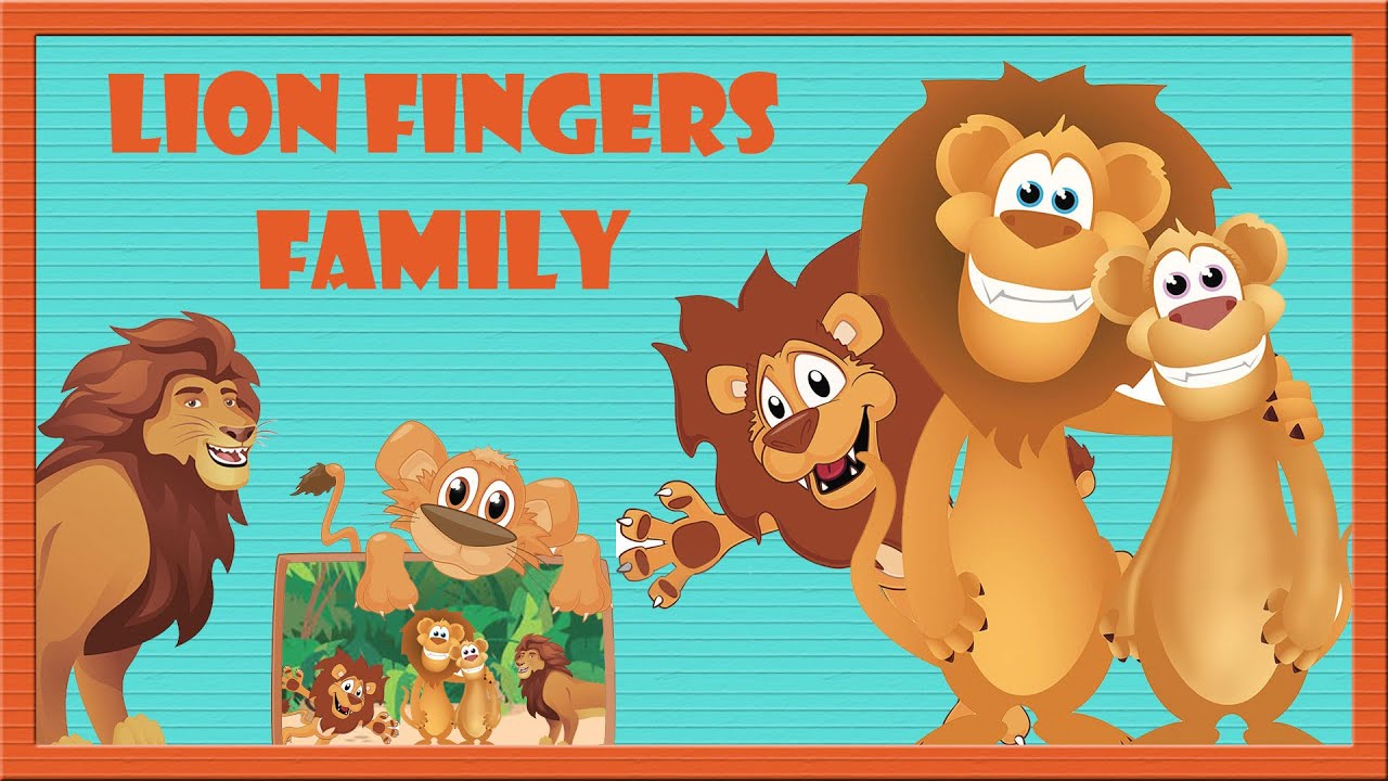Lion Animal Finger Family 2 - 7 Finger Family Songs - Daddy Finger ...