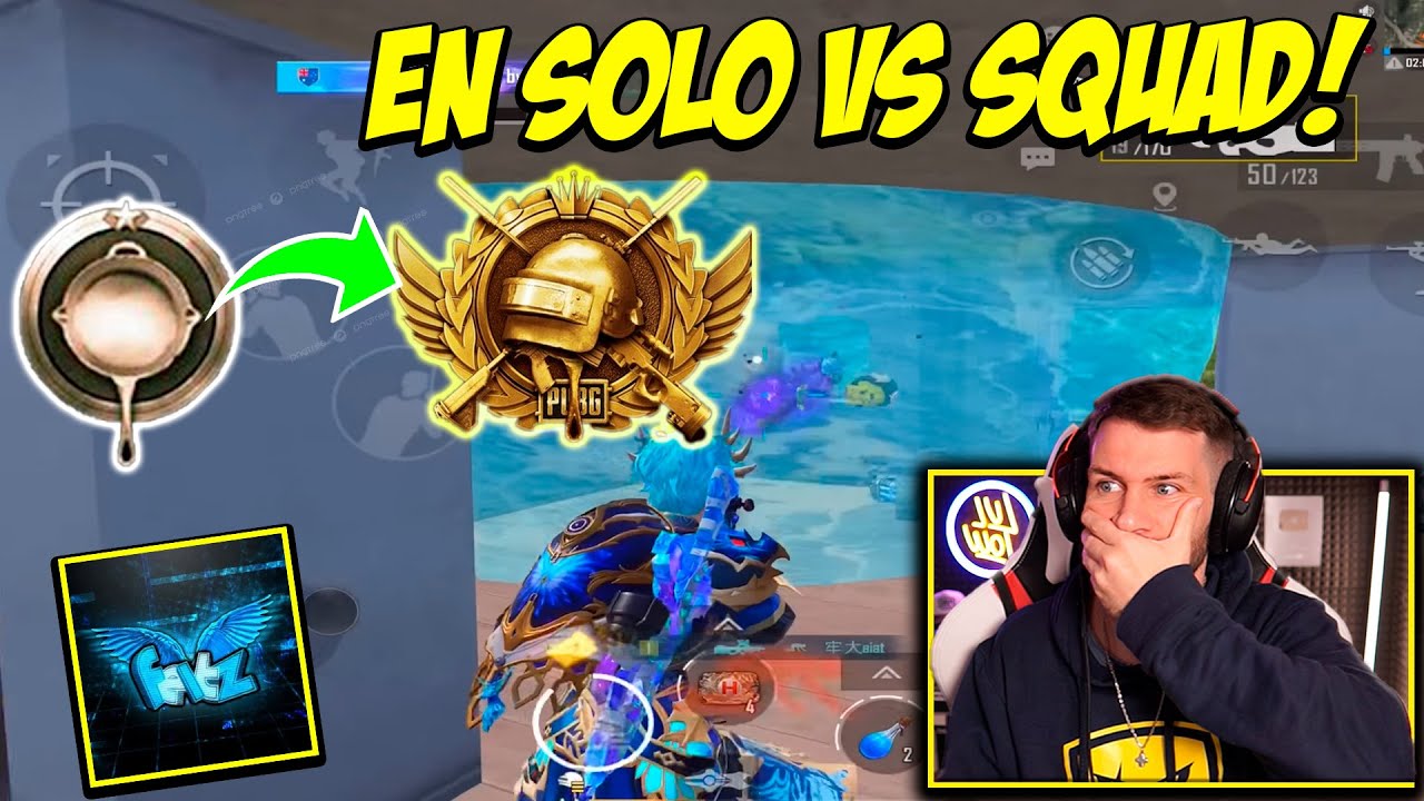 FEITZ LLEGA A CONQUISTADOR EN SOLO VS SQUAD JUGANDO DE ESTA MANERA ...