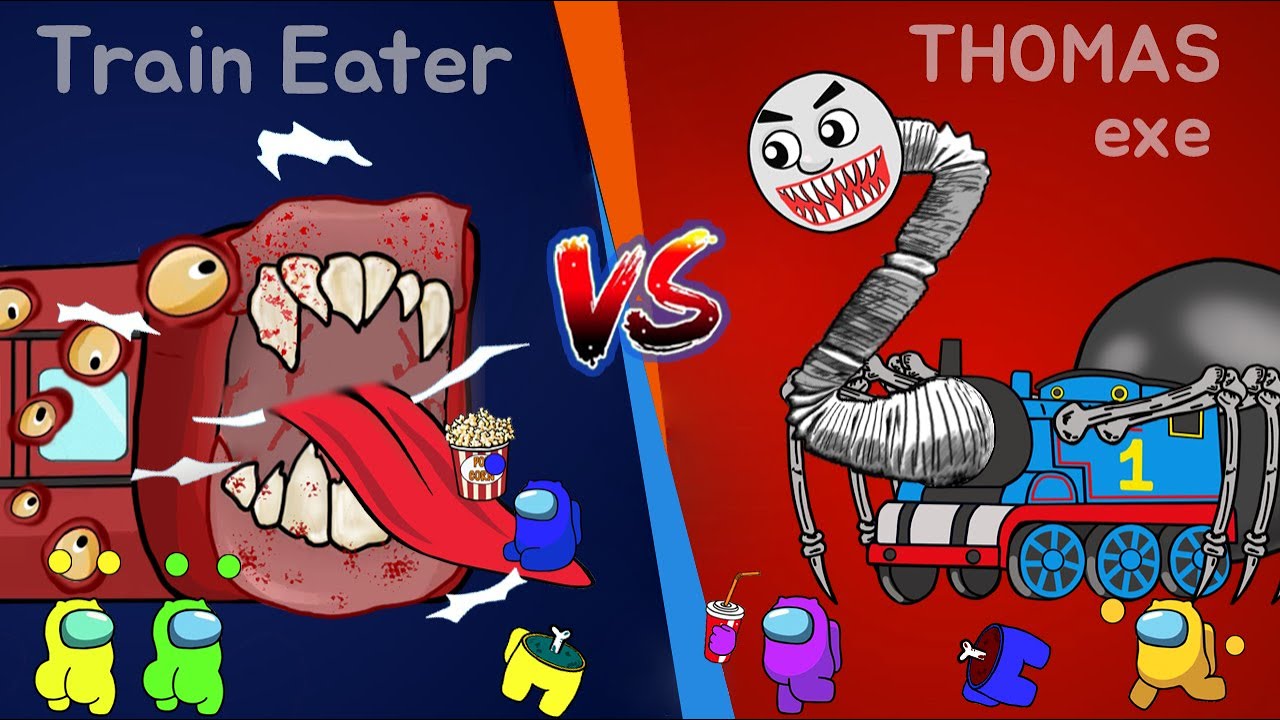 Among us Animation | Train Eater vs Thomas The Train.EXE | 토마스 기차 VS ...