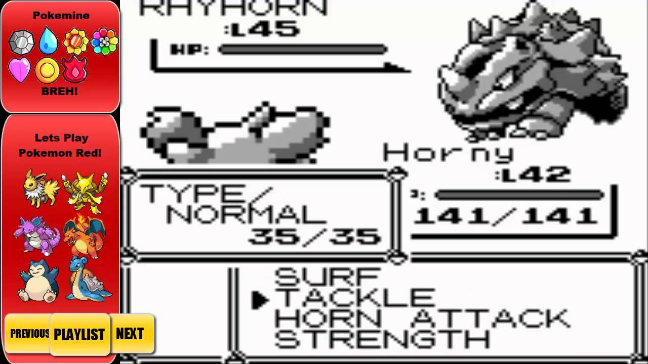 Let's Play Pokemon Red!- Ep. 21 The Final Gym! - YouTube