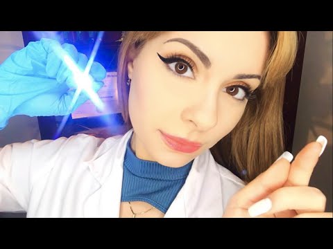 ASMR Full Body Exam Roleplay Medical Cranial Orbital Ear Face Eye Exam ...