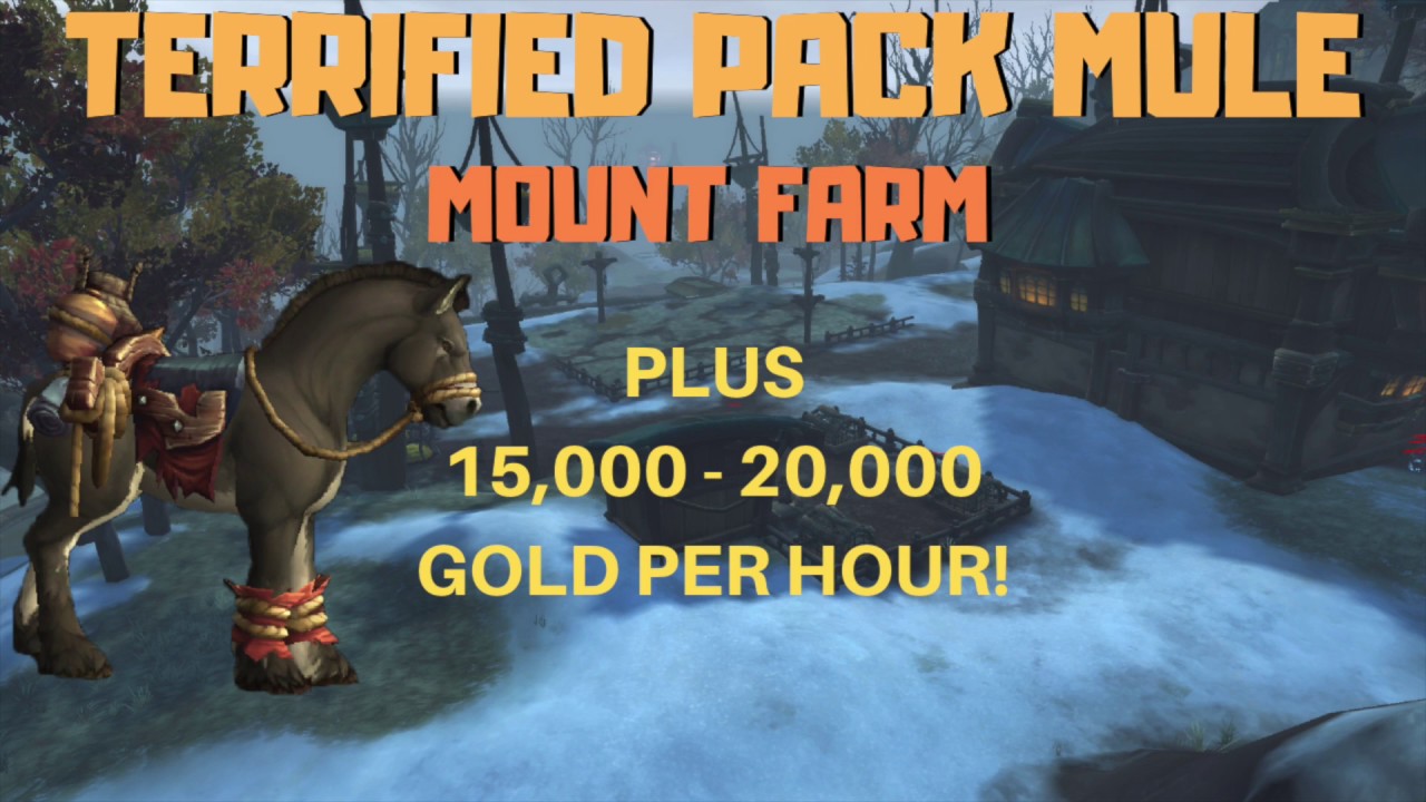 Terrified Pack Mule Mount Farm | Corlain Aviary | WoW Gold Farm - YouTube
