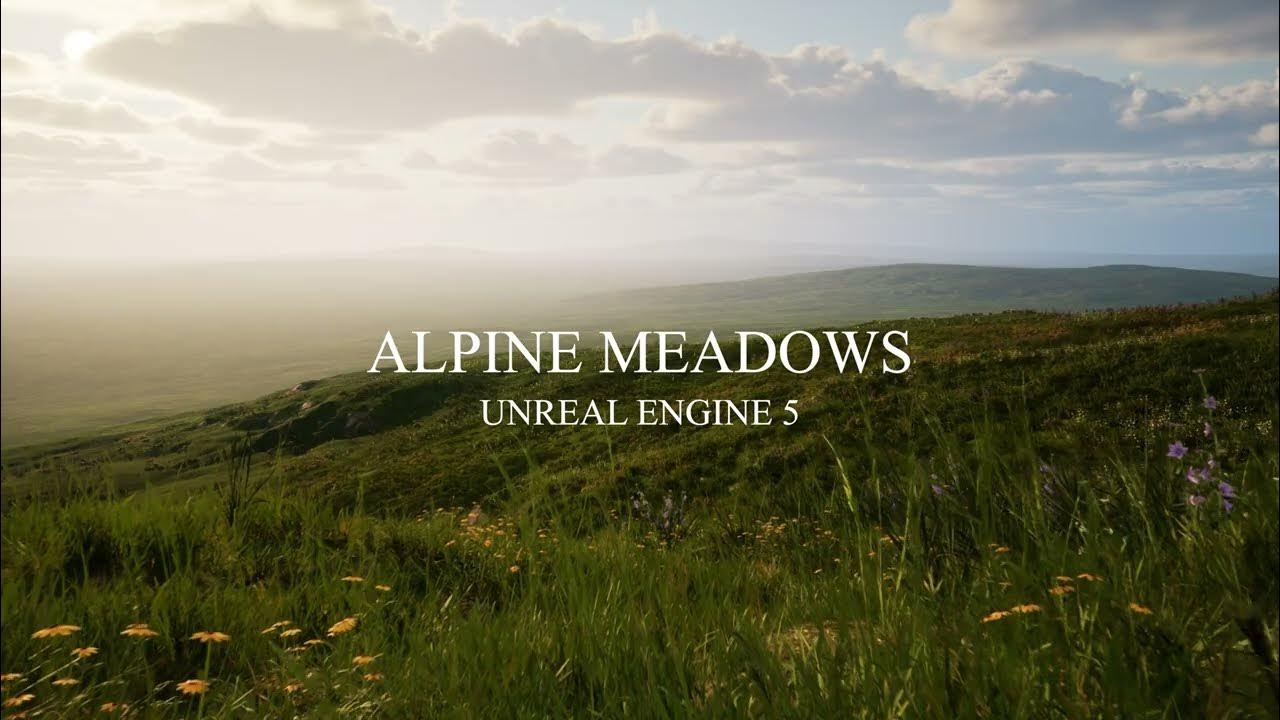 ALPINE MEADOWS Unreal Engine 5 #unrealengine #UE5 #gamedevelopment #gamedev - YouTube