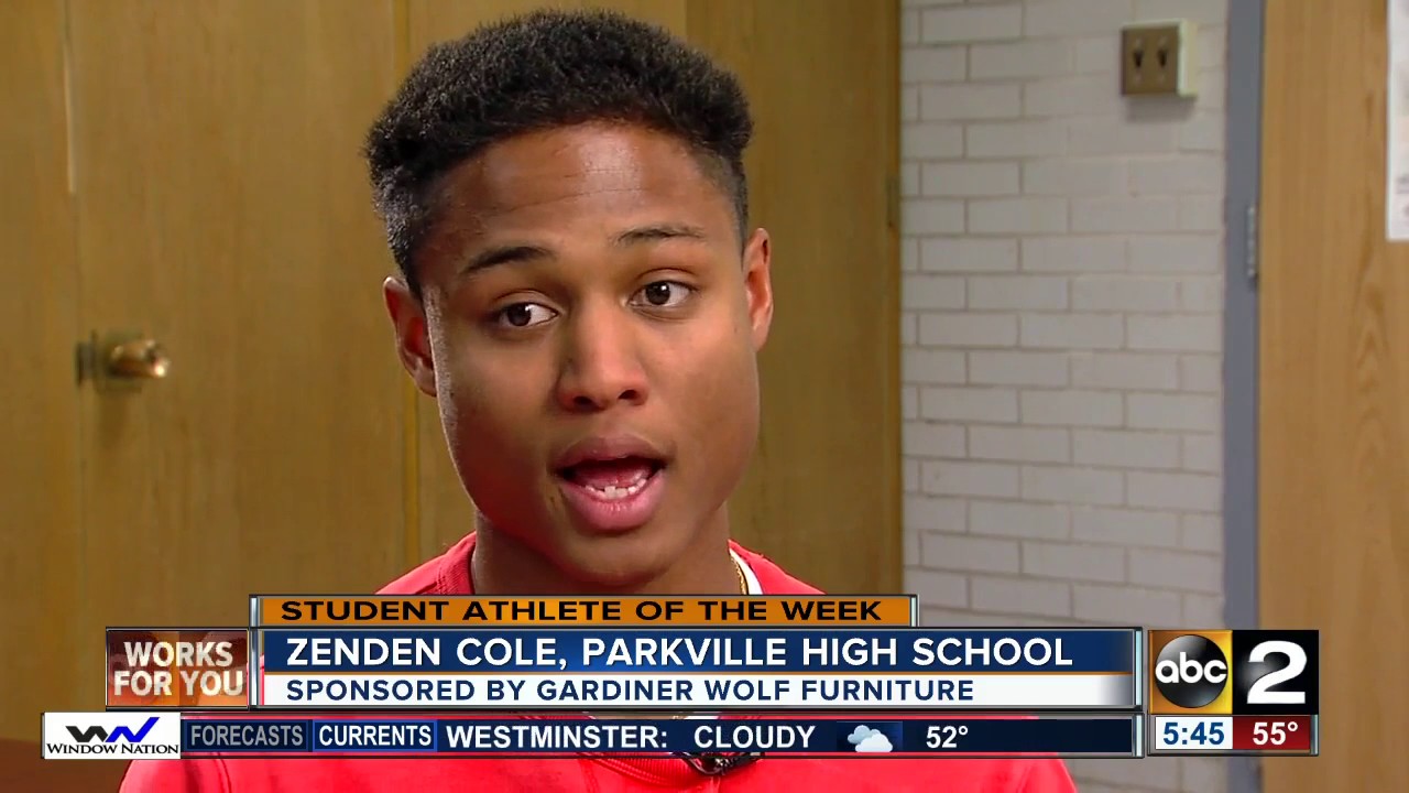 Student Athlete of the Week: Zenden Cole - YouTube