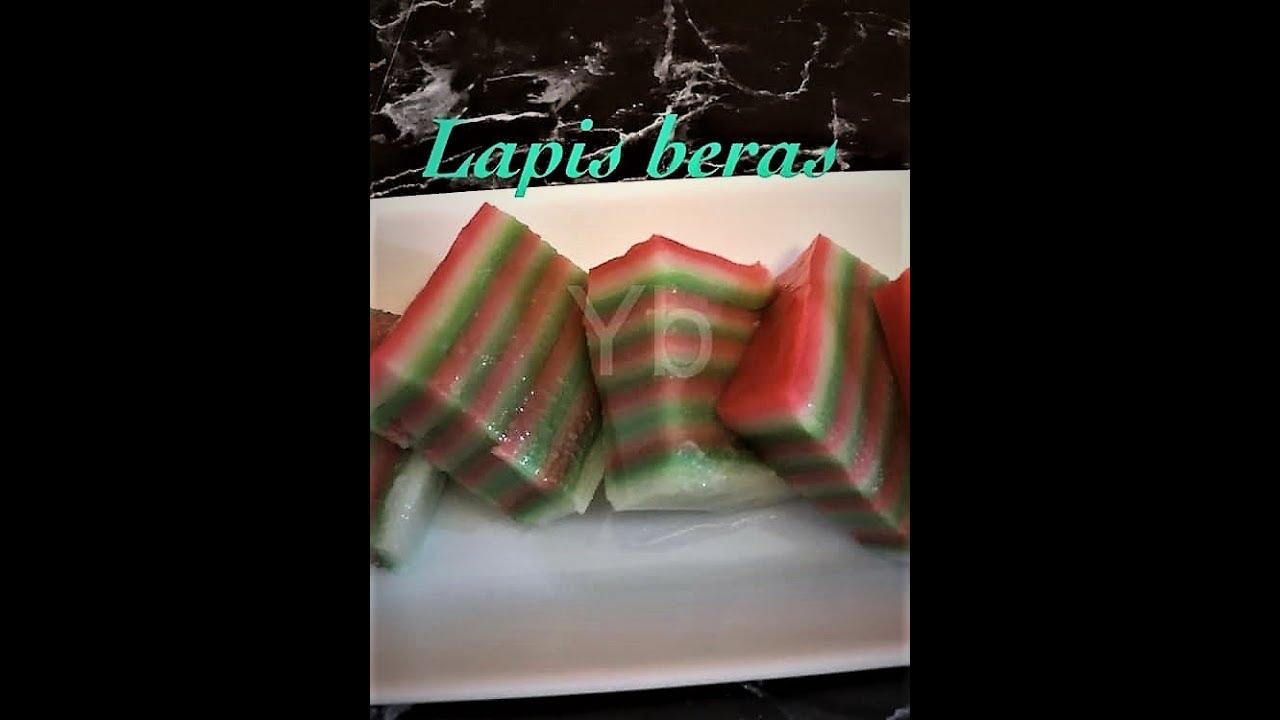 Lapis beras / Kueh lapis / Rice flour layers - YouTube