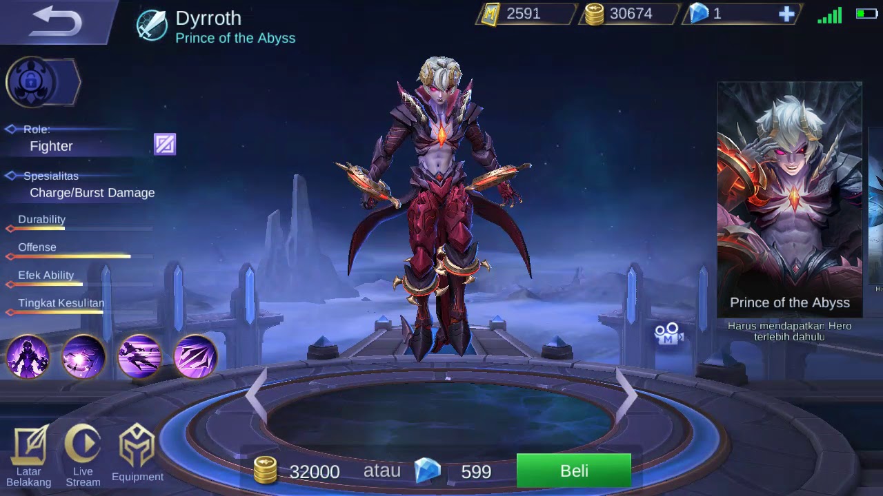 Hero baru Diroth mobile legends - YouTube