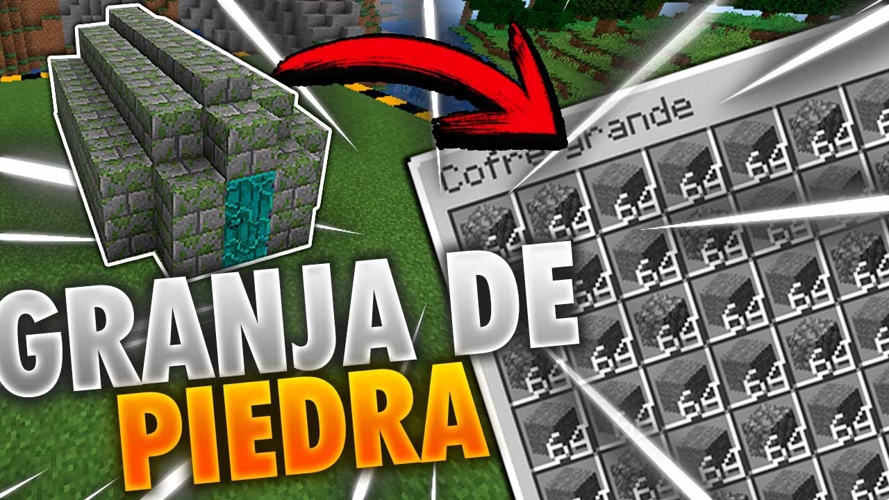 GENERADOR de PIEDRA 1.16.4+ 😱 TUTORIAL GRANJA DE PIEDRA FACIL, RAPIDA Y ...