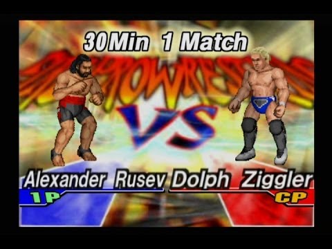 Alexander Rusev vs. Dolph Ziggler in Fire Pro Wrestling Returns - YouTube