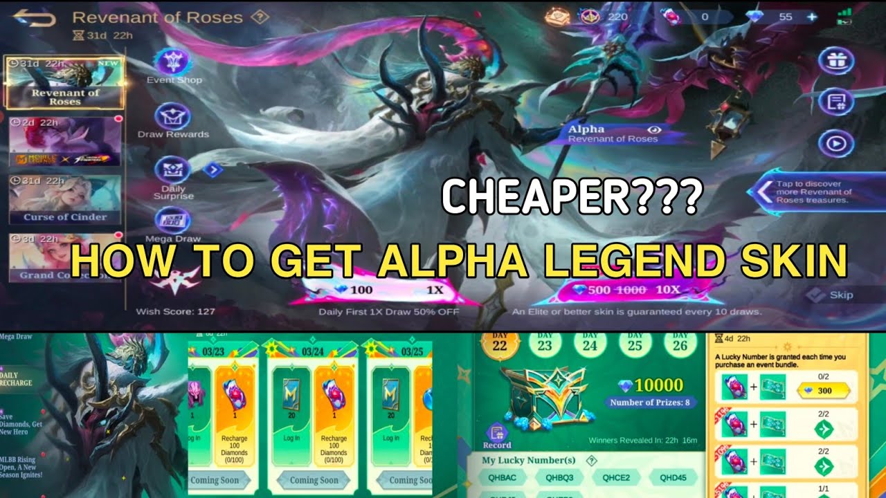 Alpha legend skin draws & how to get alpha legend skin cheaper??? - YouTube