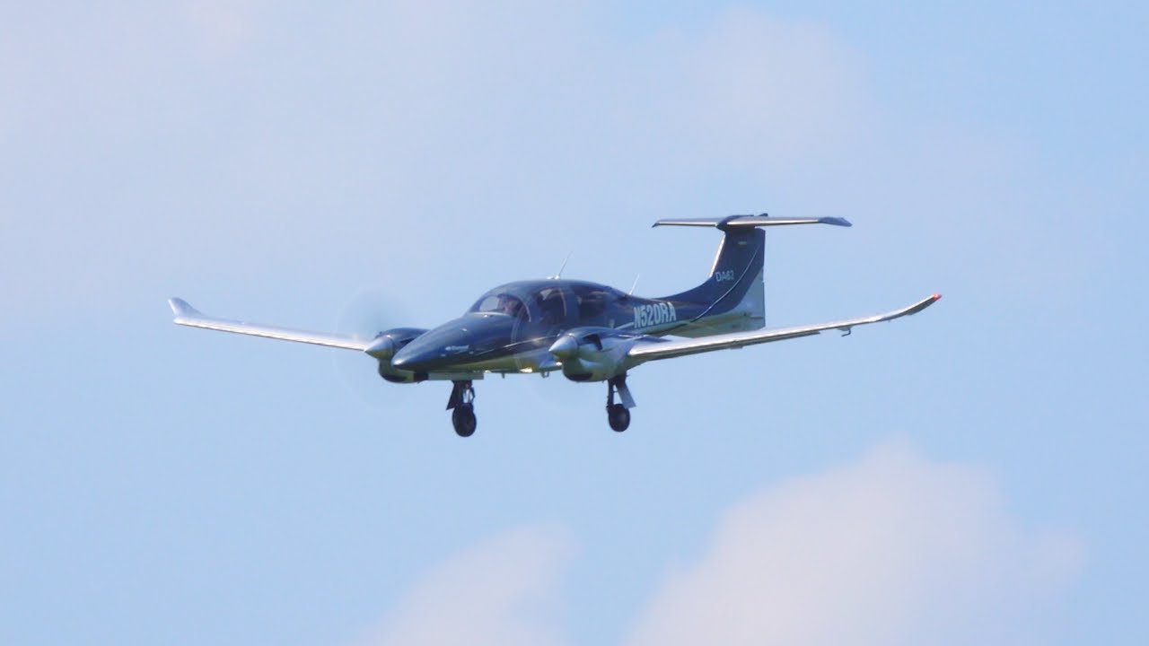 Diamond DA62 flying! Touch and go and Landing [4K Video] - YouTube