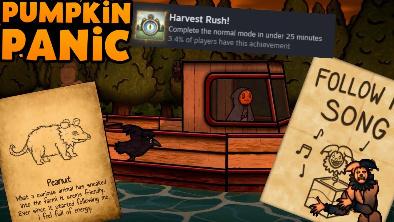 PUMPKIN PANIC | Harvest Rush Achievement (Complete normal mode in under ...