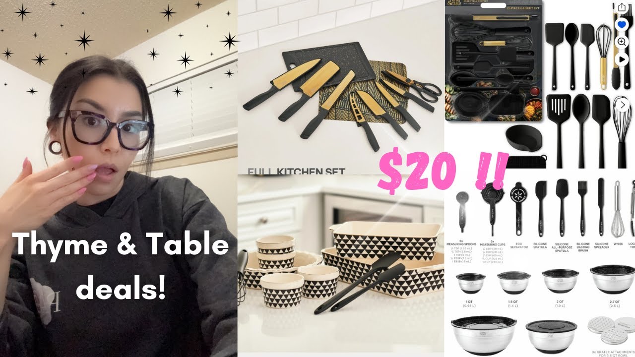 $20 Thyme & Table Kitchenware from WalMart !! - YouTube
