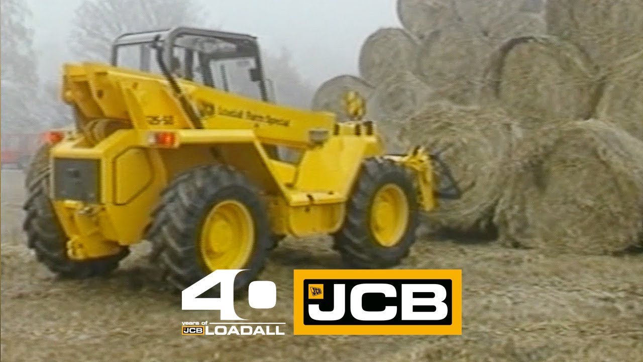 JCB 525 in Dairy Farming - Celebrating 40 Years of Loadall - YouTube