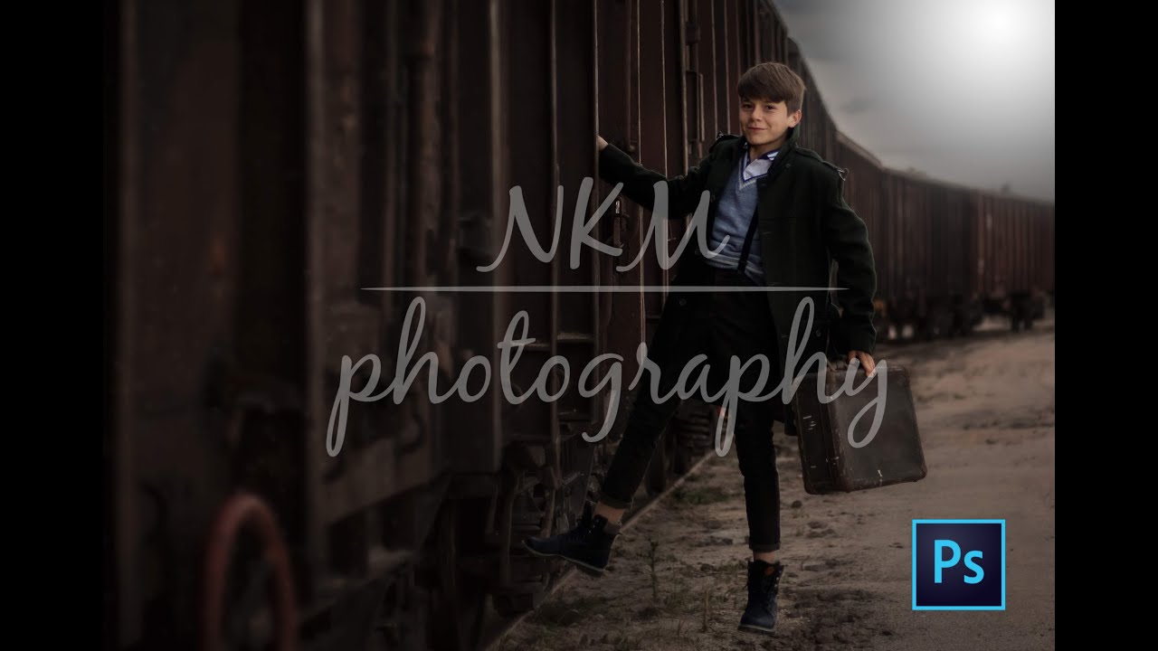 Photoshop train edit - YouTube