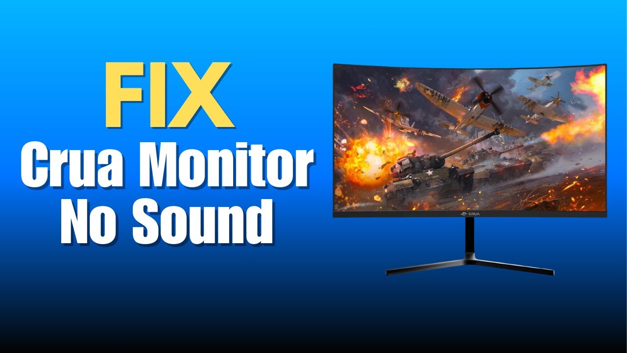 Crua Monitor No Sound - How To Fix - YouTube