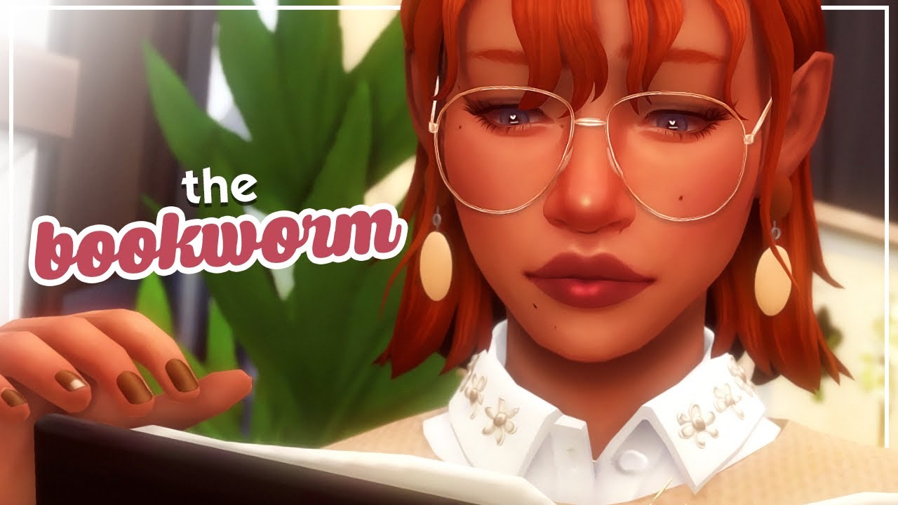 The Bookworm | The Sims 4 Create A Sim + CC List - YouTube