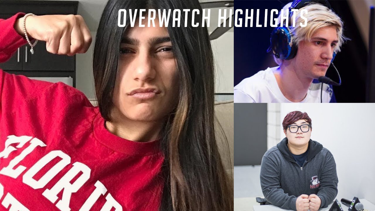 XQC and Mia Khalifa| aimbotcalvin exposed himself | OWL Week 1 ...