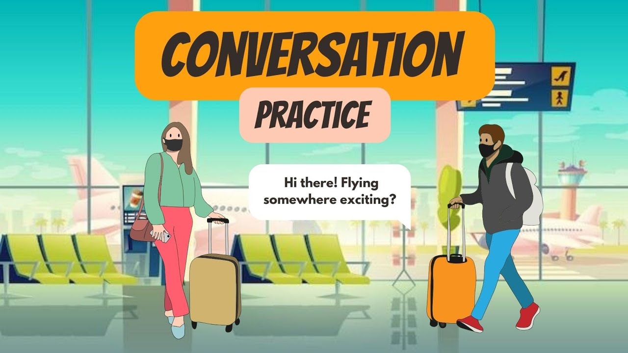 English Listening And Speaking Practice | At the airport English ...