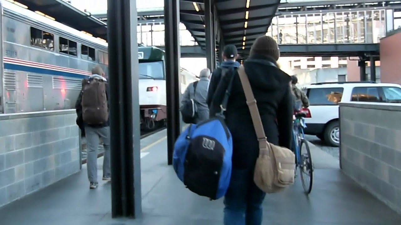King Street Station Seattle - Amtrak Train Ride 2014 - YouTube
