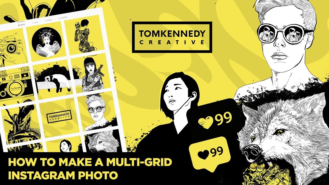 How To Make A Multi Photo Collage Grid For Instagram In Photoshop YouTube How To Make A Multi Photo Collage Grid For Instagram In Photoshop YouTube